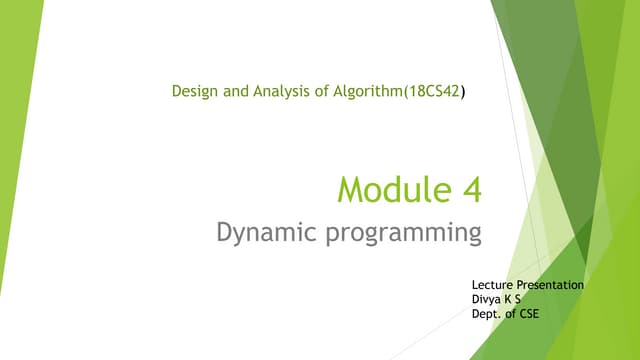 Find Transitive Closure Using Floyd-Warshall Algorithm | PPTX