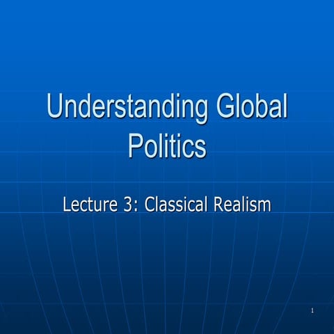 Realism Theory of IR | PPT