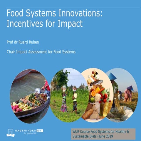 Lecture wur course food systems innovations | PPTX
