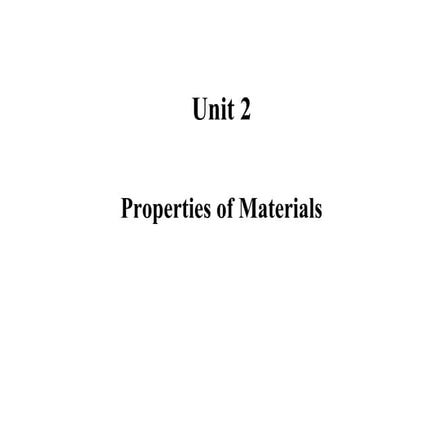 Properties of Materials | PPT