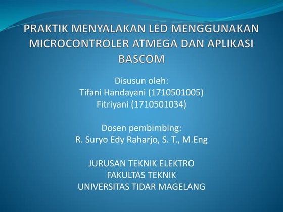 Program running led menggunakan mikrokontorler atmega16 | PPTX | Technology & Computing