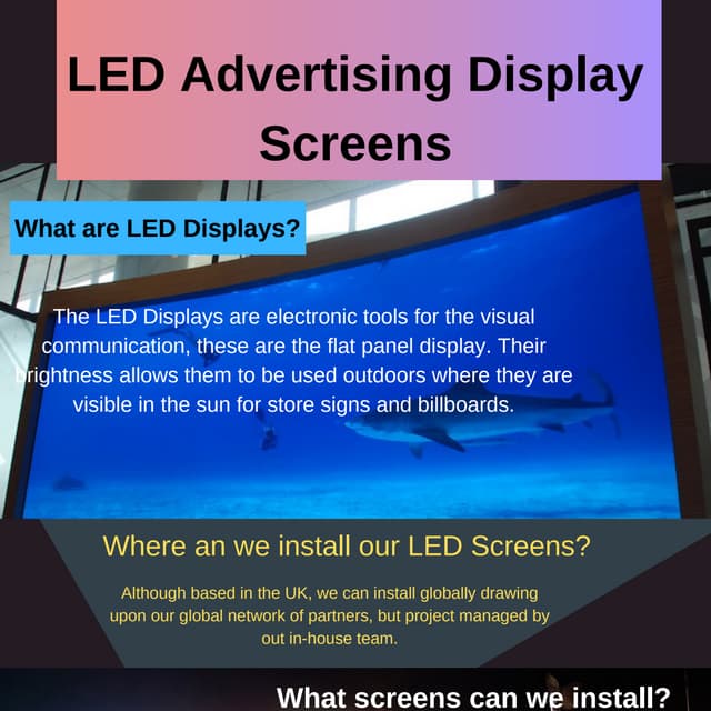 LED Advertising Display Screens | PDF