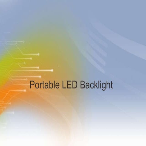 Portable LED Backlight | PPT