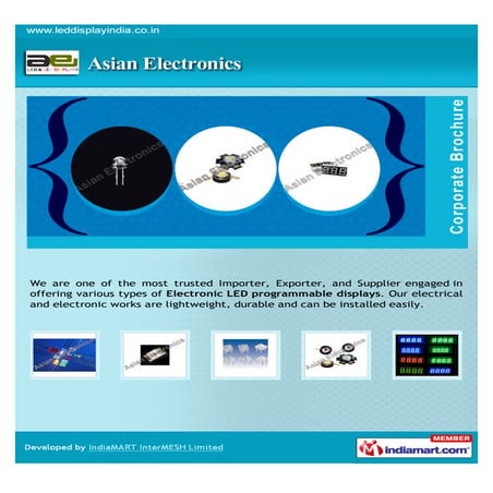 Asian Electronics, Mumbai, LED | PDF