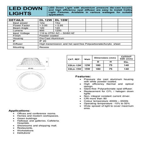LED DOWN LIGHT | DOCX