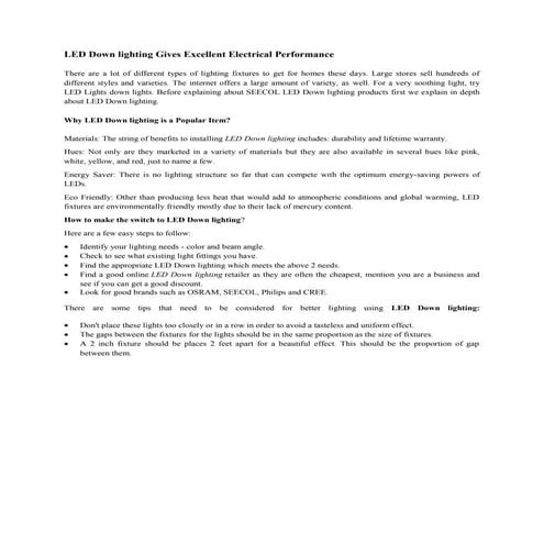Meaning Applications & Types of LED Downlights- Soffit Lighting.pdf