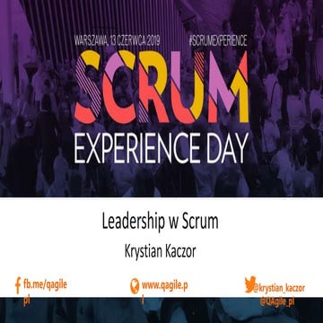 Ledership w scrum | PPTX