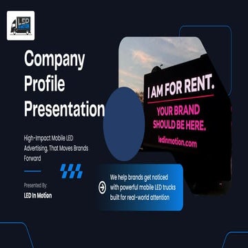 High-Impact Mobile LED Advertising That Moves Brands Forward | PDF