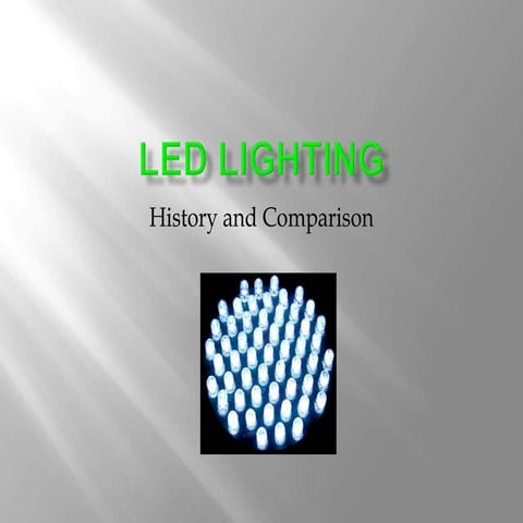 Led lighting History and Comparison | PPT