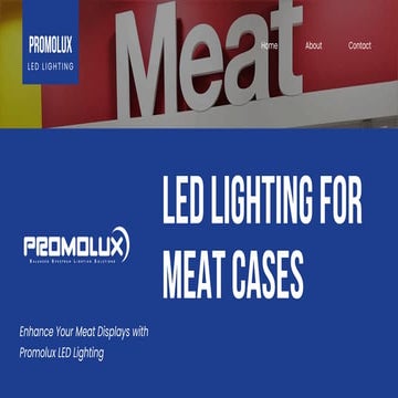 LED Lighting for Meat Cases by Promolux. | PDF