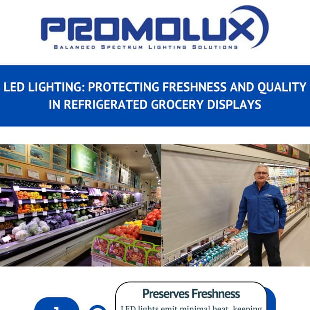 LED Lighting Protecting Freshness and Quality in Refrigerated Grocery ...