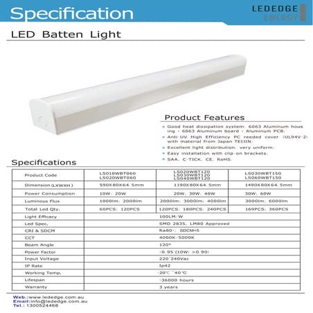 LED Batten_Lights | PDF