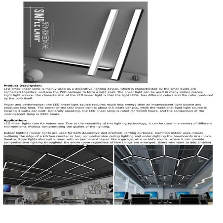 Led office linear light | PDF