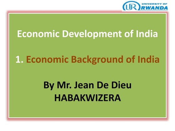 Ppt on indian economy | PPTX | Commodities | Economy