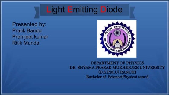 LED's Presentation | PPTX | Chemistry | Science