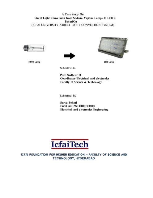 Led lightning of energy efficiency | PPT