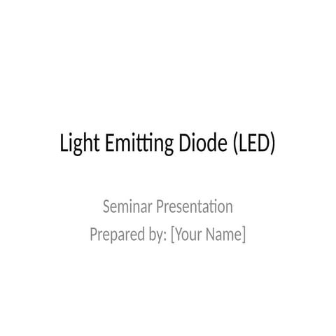 LED_Project_Presentation.pptx, its application , | PPTX