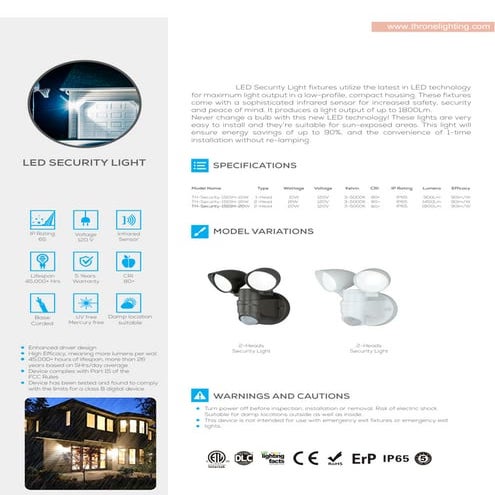 Led security lights | PDF