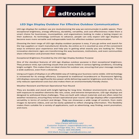 LED Sign Display Outdoor For Effective Outdoor Communication.pdf