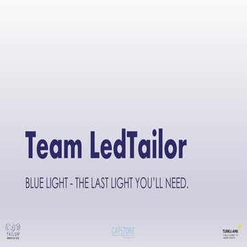 Led Tailor Capstone Pitch | PPTX