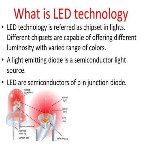 LED technology its advantages and applications. | PPTX