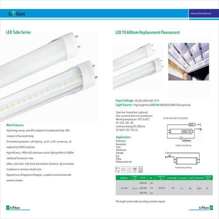 Ecoillumi LED Tube Light catalog | PPT