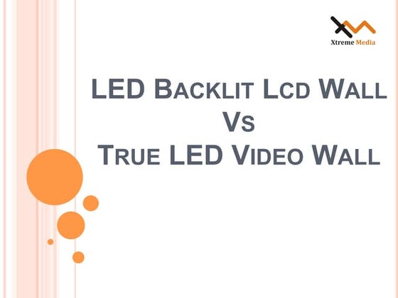 Led video wall vs projector | PDF