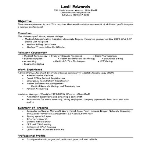 L Edwards Resume Only | DOC
