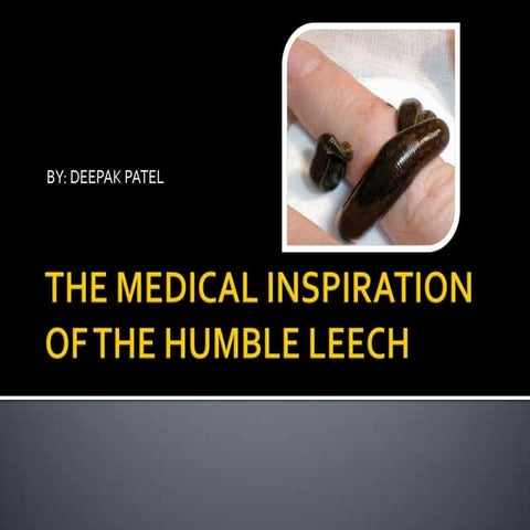 LEECH THERAPY | PPTX