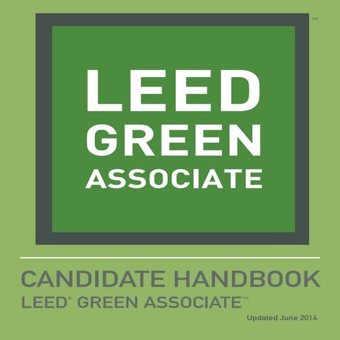 Leed v4-green-associate-candidate-handbook | PDF