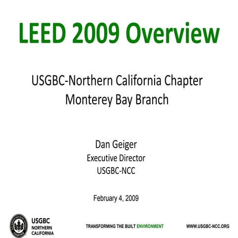 Leed2009 Overview | PDF
