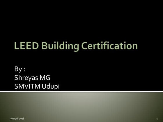 LEED Certification | PPTX