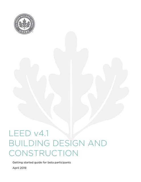Leed v4.1 bd_c_guide_04092019__1_ | PDF Leed v4.1 bd_c_guide_04092019__1_ | PDF