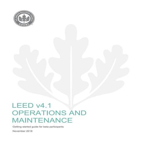 LEED v4.1 O+M Guide.pdf full guides for scores | PDF