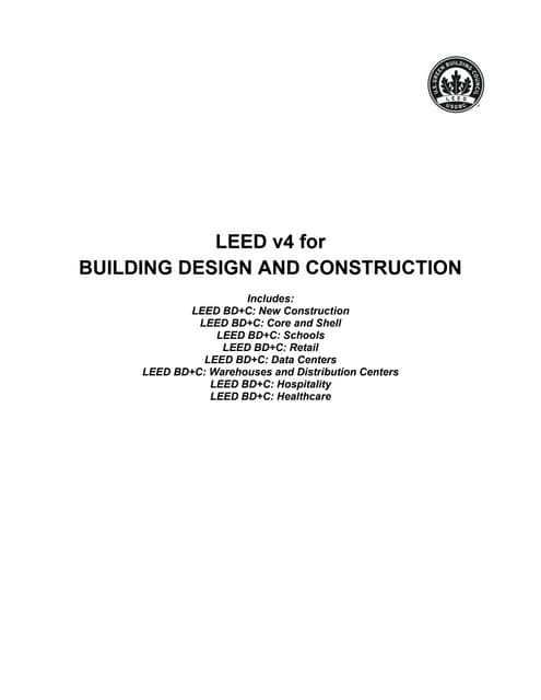Presentation on LEED Certification Part-1.pdf | Developmental Sites ...