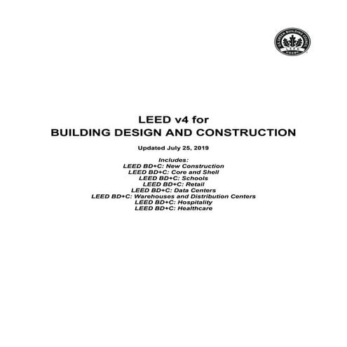 Leed v4 bdc 07.25.19 current | PDF