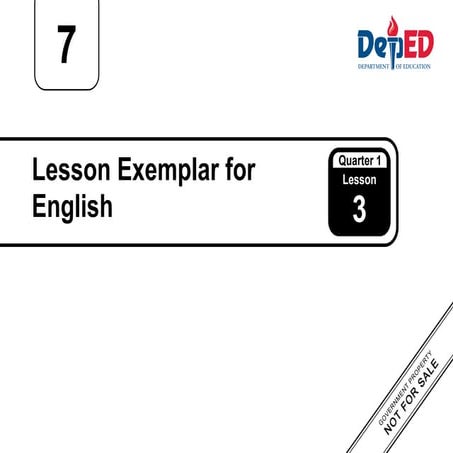 LE_ENGLISH 7 Q1_W3.pdf FOR GRADE 7 LEARNERS | PDF
