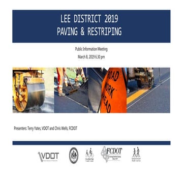 Agenda Item 5: VDOT Paving Program | PPTX