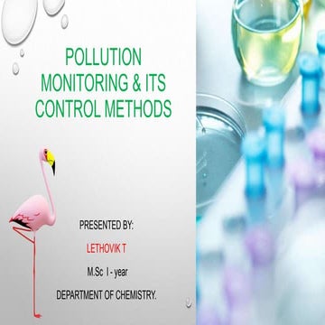 pollution monitoring and control methods, COD | PPTX