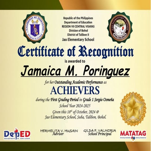 Recognition-Certificate-1st-Q-Dsign.pptx