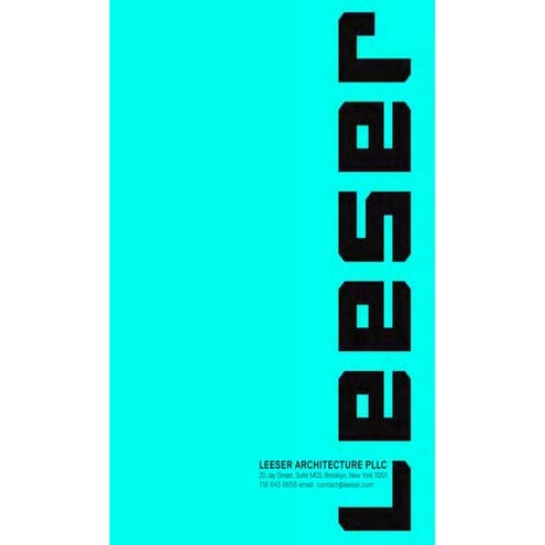 Leeser Architecture 2016 | PDF