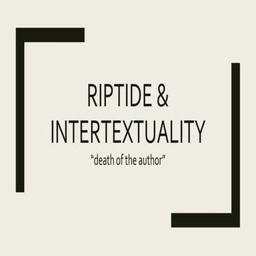 Leeson 9 Riptide Referential Codes | PPTX