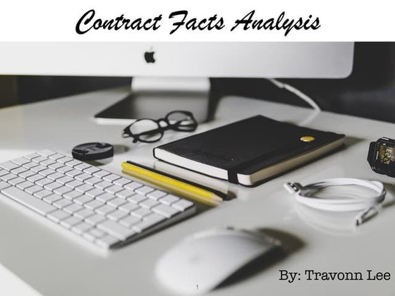 Contract Facts Analysis | PDF