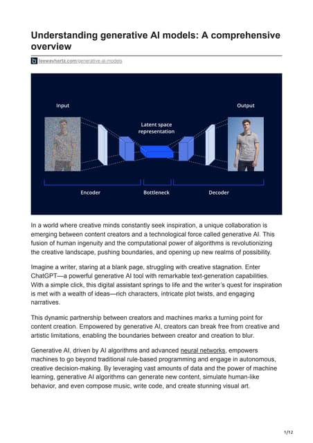 Generative_AI_Presentation_INTRODUCTION.pptx | Artificial Intelligence | Technology & Computing