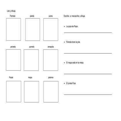 Lee y dibuja p | DOCX