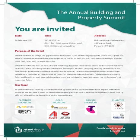 ANNUAL BUILDING & PROPERTY SUMMIT | PDF