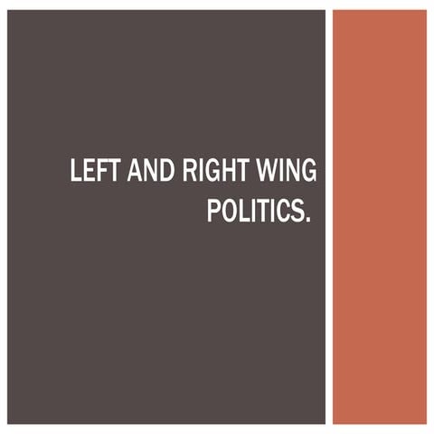 Left and right wing politics | PPT