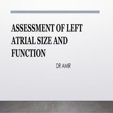 ECHOCARDIOGRAPHY left atrium size and function.pptx | 3-D Graphics ...