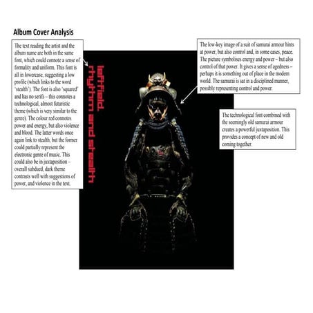 Leftfield album cover analysis | DOCX