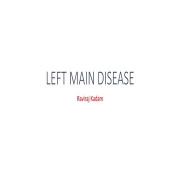 Left main disease final | PPTX | Heart and Cardiovascular Diseases ...